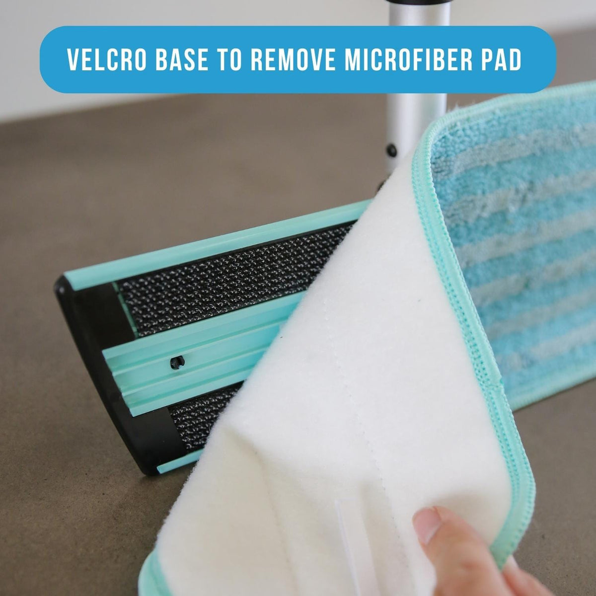 Don Aslett 12" Microfiber Mop *New Color Aqua*