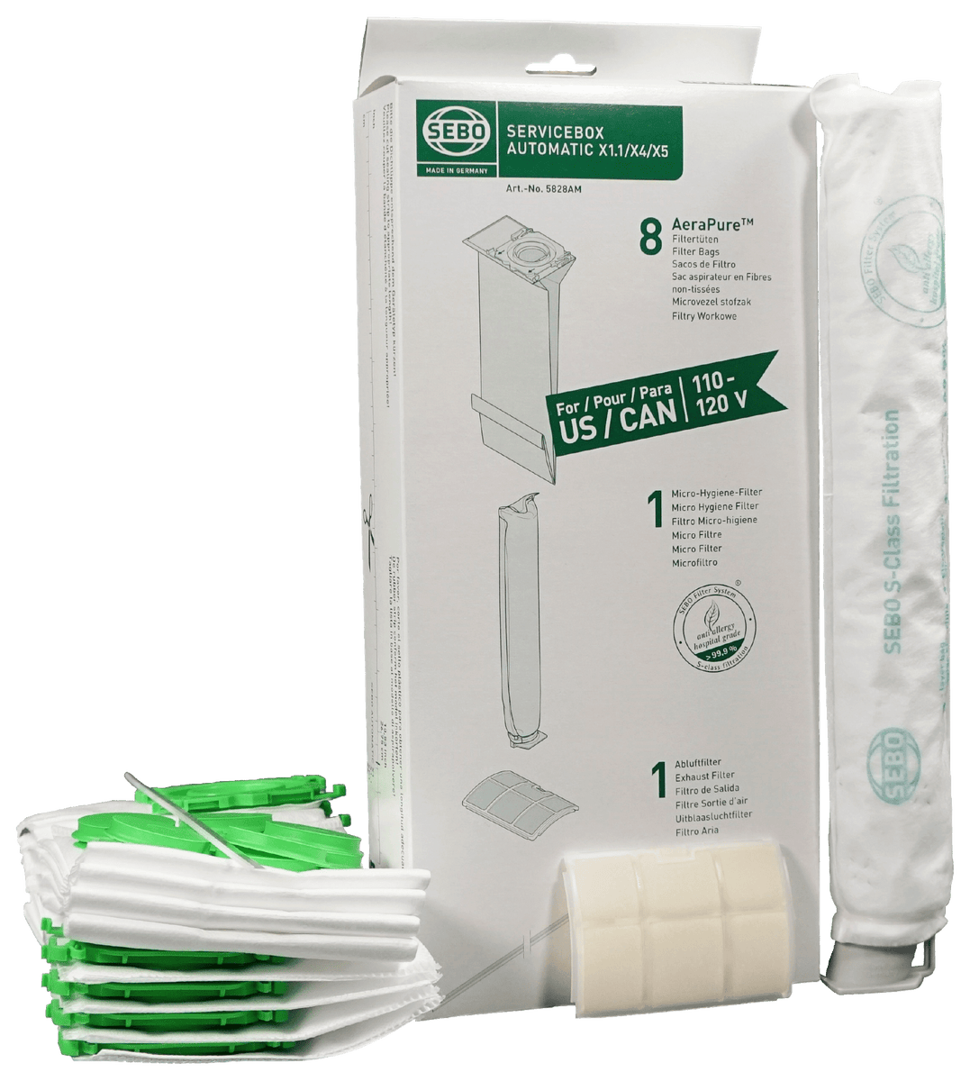 SEBO X4 Service Box - bags & filters – Don Aslett