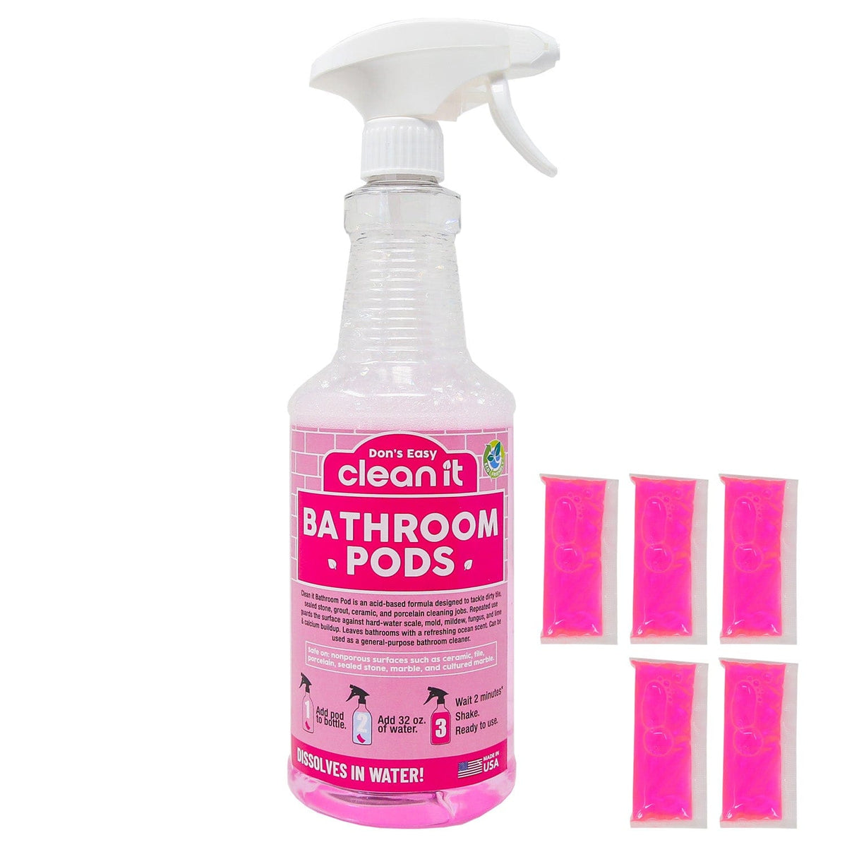 Bathroom Pod Tub & Tile Bundle - 5 pack – Don Aslett