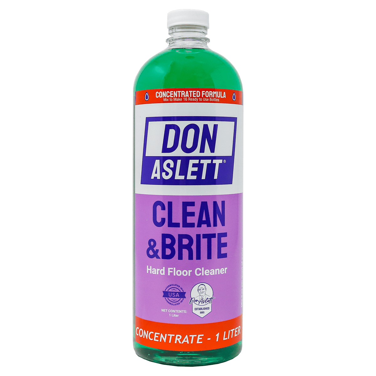 Clean & Brite Concentrate - Makes 16 Ready to Use Bottles – Don Aslett
