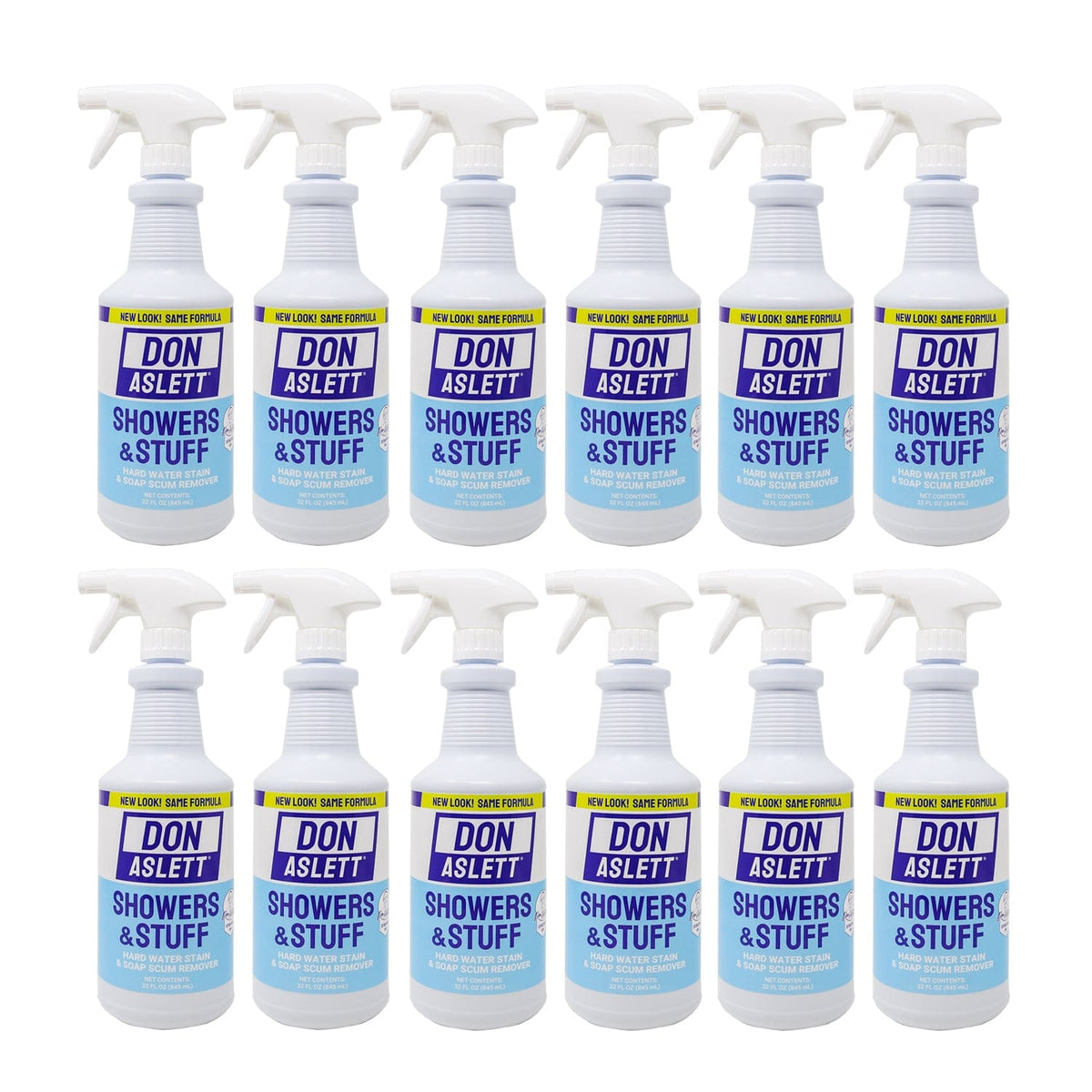 BULK CASE: Don Aslett Showers & Stuff Cleaner – Hard Water Stain And S