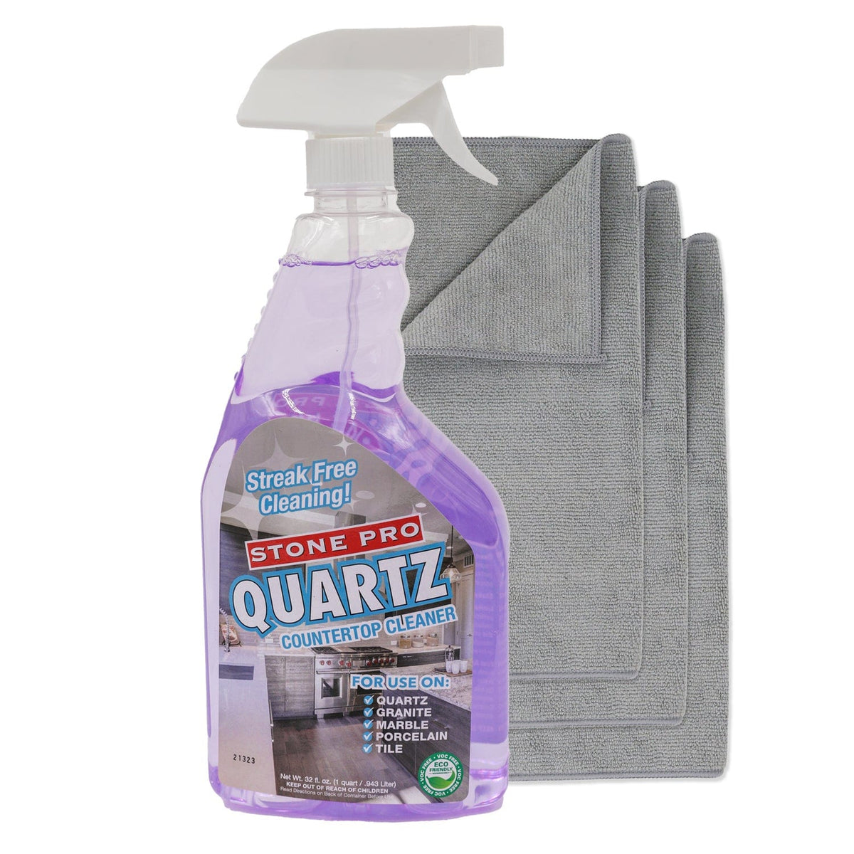 Quartz Countertop Cleaner & Microfiber – Don Aslett