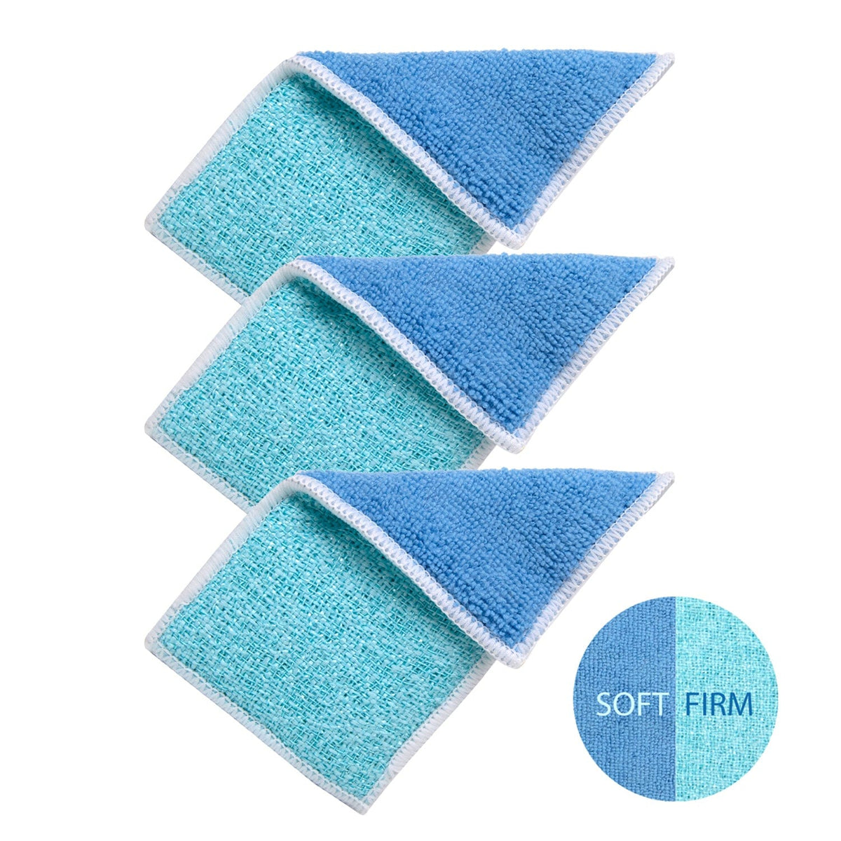 Don Aslett Scrub & Switch Microfiber Replacement Pads- Scrub 25ct Case